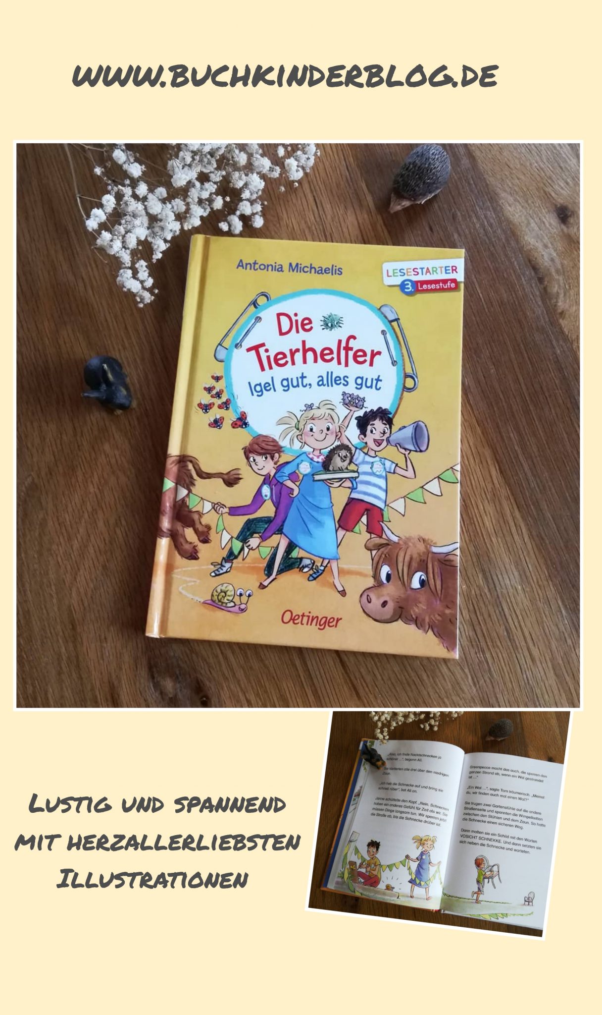Lesestarter 3: "Die Tierhelfer. Igel gut, alles gut" - Antonia ...